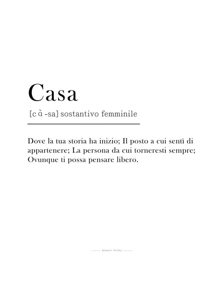 CASA definizione – ARANOIR